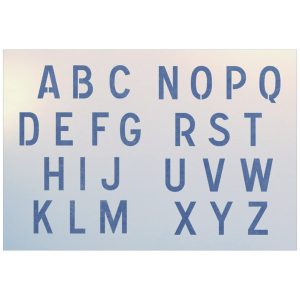 French Letter Stencils Template