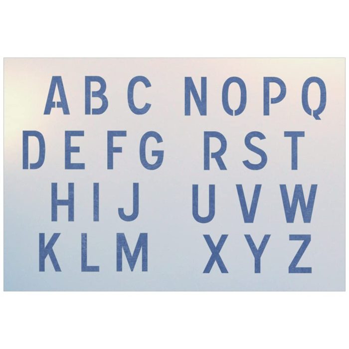 French Letter Stencils Template
