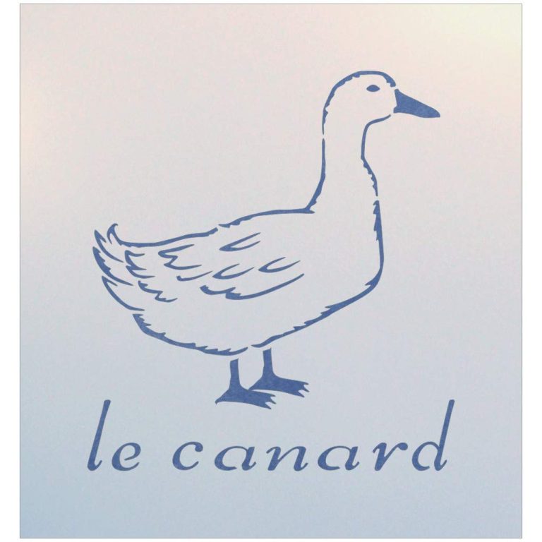 French Duck Stencil Template - Le Canard | The Artful Stencil