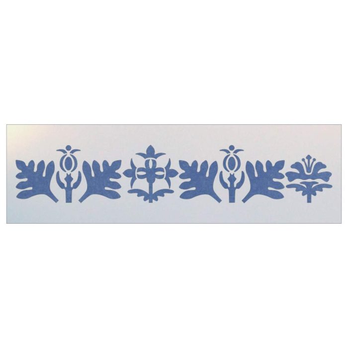 Hawaiian Border Stencil Template | The Artful Stencil