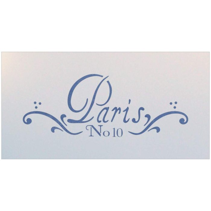 Paris 1 Stencil Template | The Artful Stencil