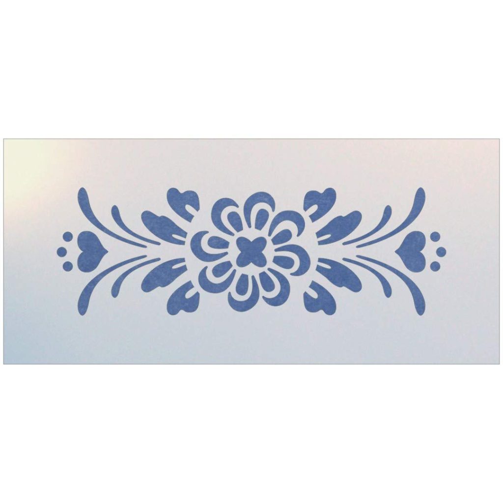 Rosemaling Pattern 4 Stencil Template