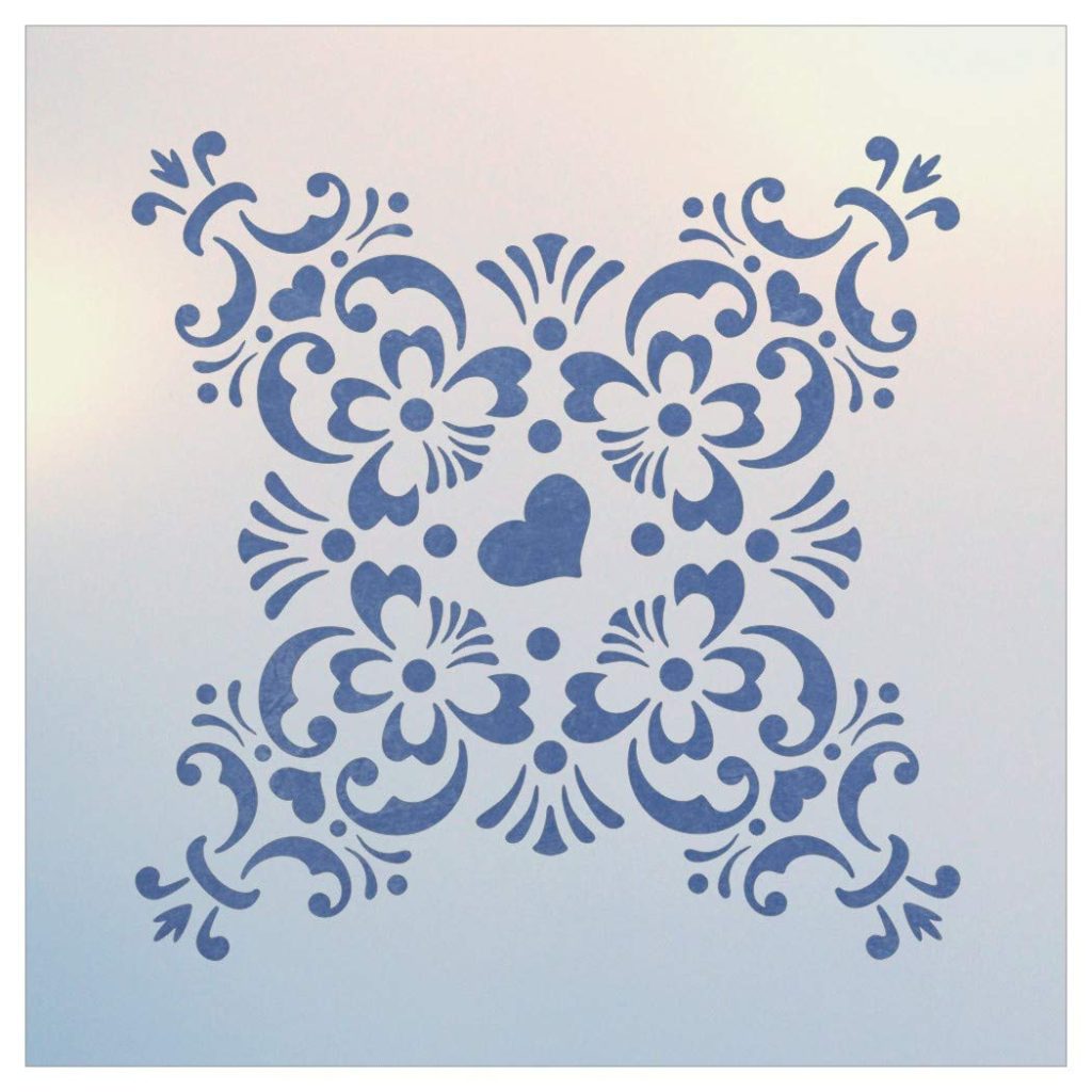 Rosemaling Pattern 7 Stencil Template