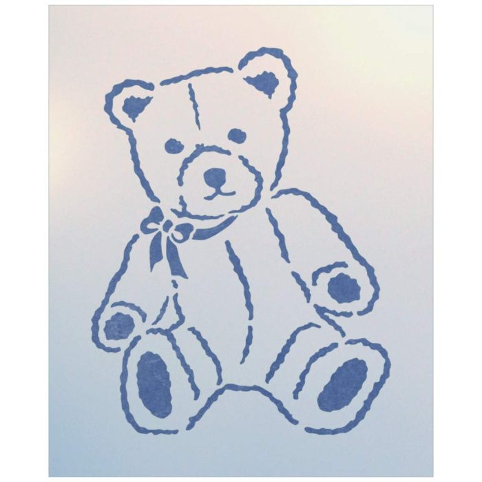 Teddy Bear Stencil 1 | % The Artful Stencil