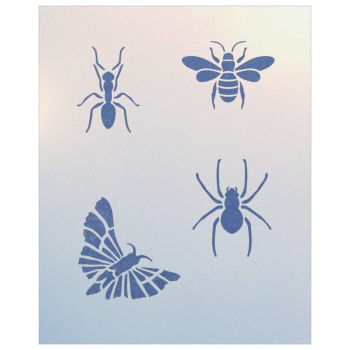 Bugs Set Stencil Template | The Artful Stencil