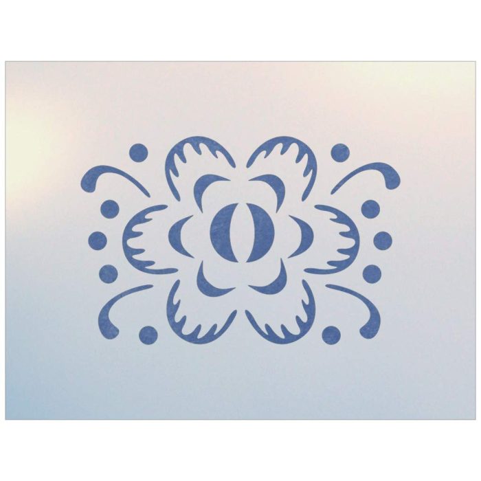 Flower 1 Stencil Template | The Artful Stencil