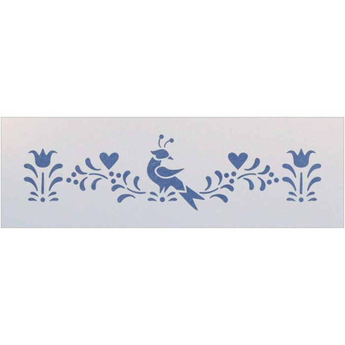 Folk Art Border 1 Stencil | The Artful Stencil