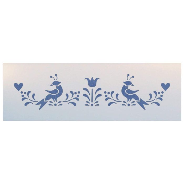 Folk Art Border 2 Stencil | The Artful Stencil