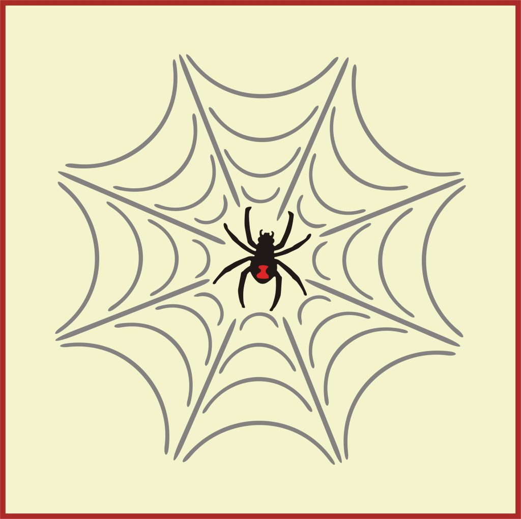 Spider Spiderweb Stencil Template | The Artful Stencil